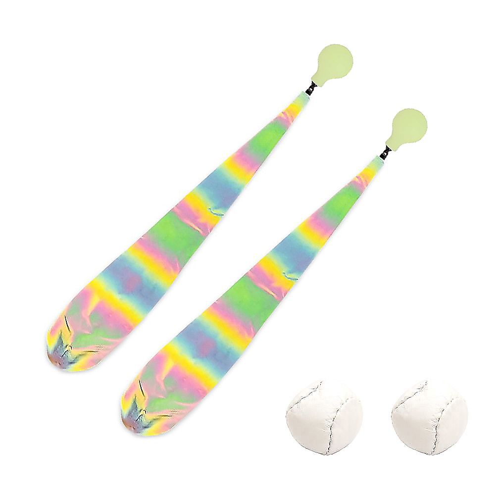 Fabric Poi Rainbow Full Reflective Pro Poi to buy R18+