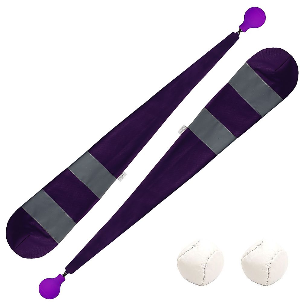 Fabric Poi Pro Knob Grey Reflective Stripe Poi to buy R18+